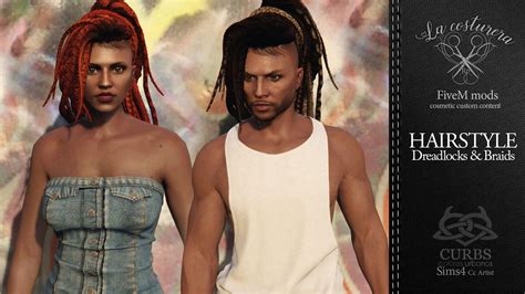 Dreadlocks And Braids Hairstyle Fem Male Gta5