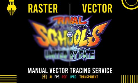 vectorize image to vector tracing and convert raster to vector logo