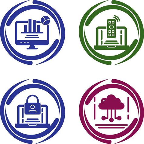 Remote And Analysis Icon 44716212 Vector Art At Vecteezy