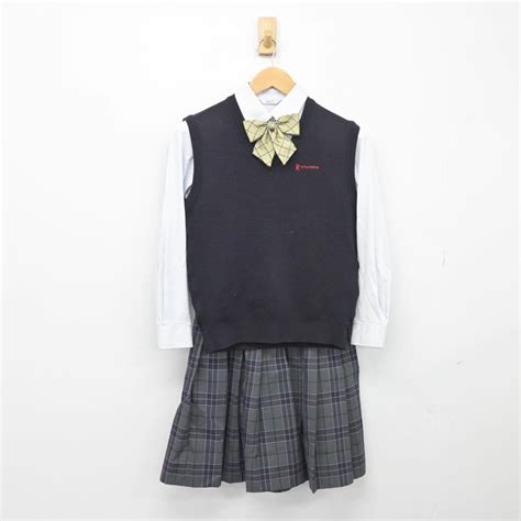 【中古】滋賀県 立命館守山中学校・高等学校 女子制服 5点（その他アイテム・シャツ・スカート）sf032429 中古制服通販パレイド