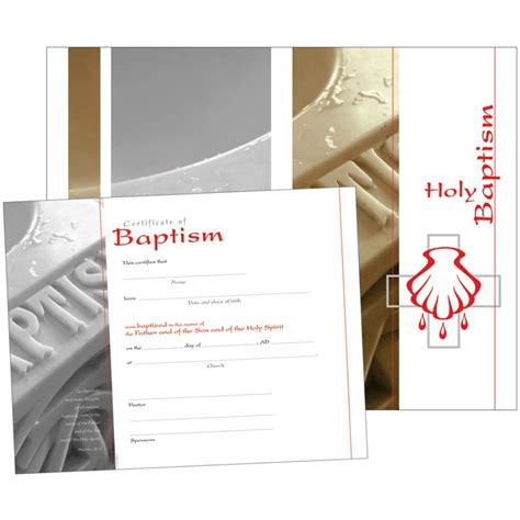 My Baptism Certificate Lcms Pkg Of 10