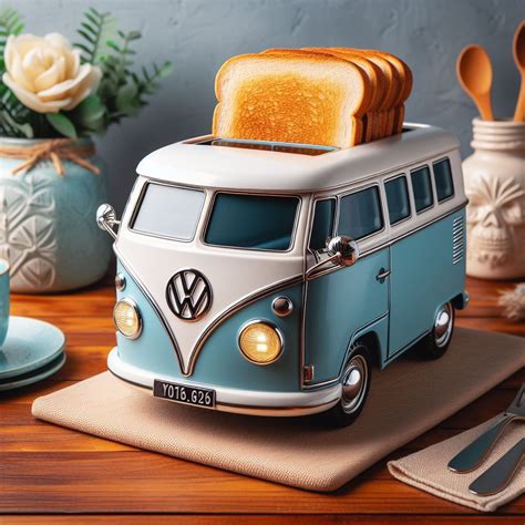 Volkswagen Bus Shaped Toaster Exploring Unique Design Idea Arts