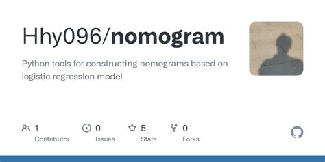 Nomogram Nomogram Py At Main Hhy096 Nomogram GitHub