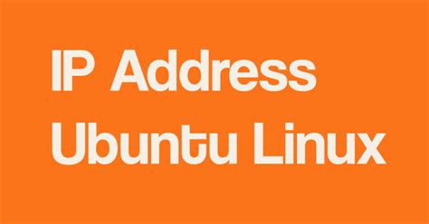 Cara Merubah Ip Address Di Ubuntu Linux Manglada Tech