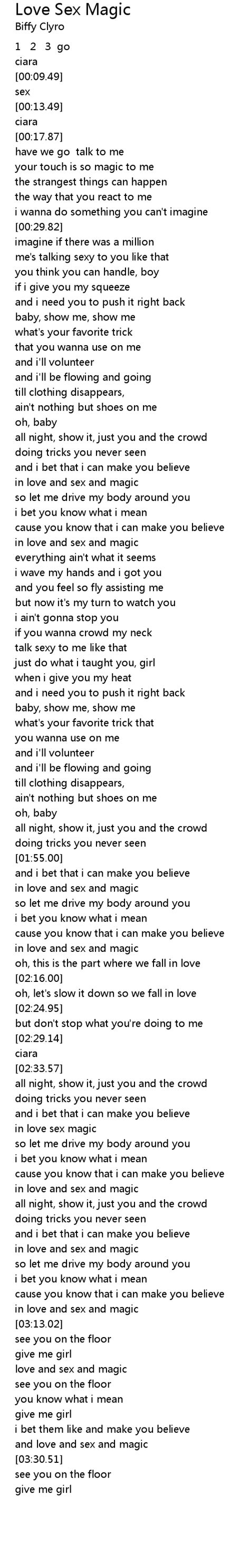 Love Sex Magic Lyrics Follow Lyrics