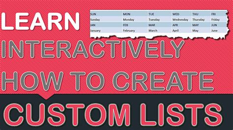 3 Quick Ways On How To Create A List In Excel Myexcelonline