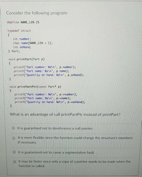Solved Consider The Following Program Define NAME LEN Chegg