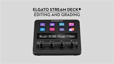using new stream deck plus for video editing youtube