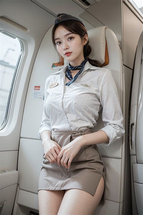 Download Ai Generated Woman Flight Attendant Royalty Free Stock