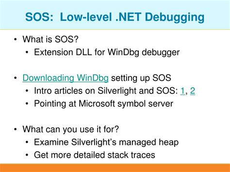 Ppt Silverlight Debugging Powerpoint Presentation Free Download Id1289343