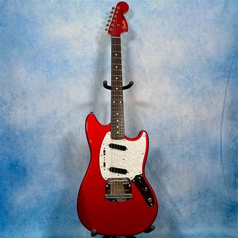 2014 Fender Japan Mg69mh Mustang Candy Apple Red Reverb Canada