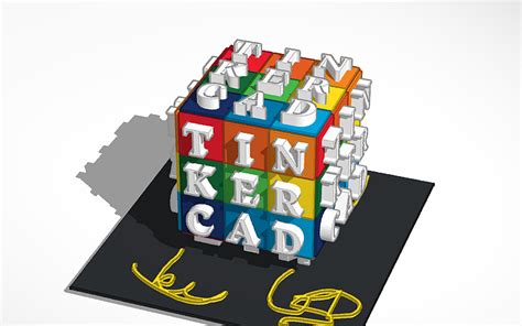 3d Design Tinkercad Cube Tinkercad