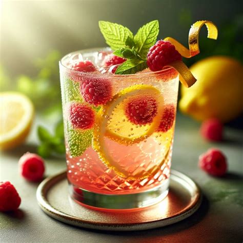 Lemon Raspberry Twist Mocktail Rezept
