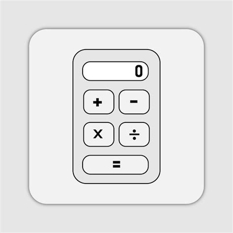 Premium Vector Calculator Icon Design Vector