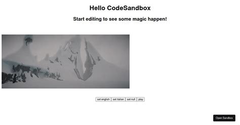 React Player Subtitles Vannila Codesandbox