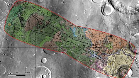 Mars Landing Site Map