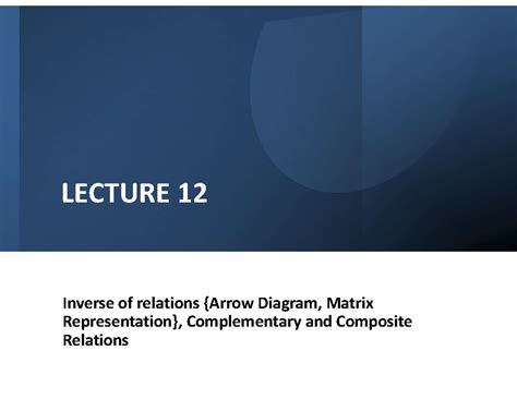 Sp22 Lecture 12 Discrete Stucture Lecture Notes 12 Lecture 12 Inverse Of Relations Arrow