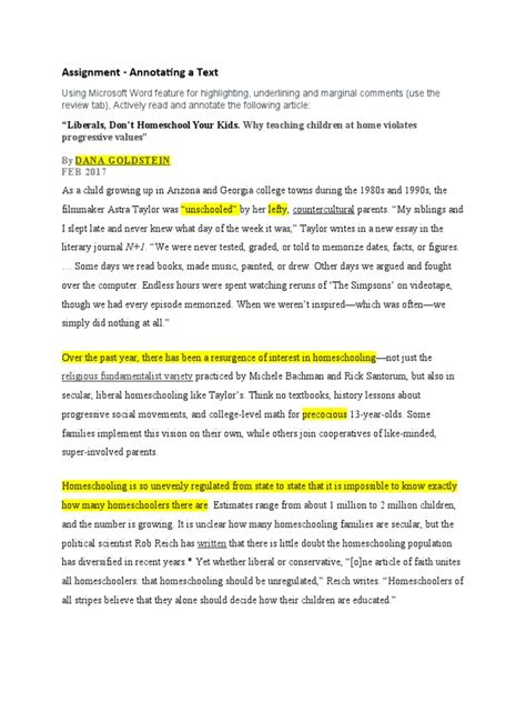 Annotating Assignment Turki Pdf Homeschooling Poverty