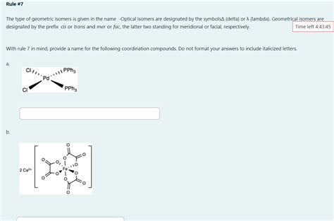 Solved Rule If The Complex Ion Is An Anion Attach The Chegg Com