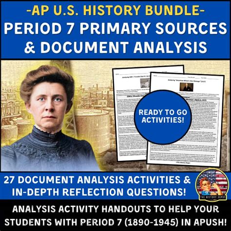 Apush Period 7 Document Analysis And Primary Sources Bundle 28 Activities