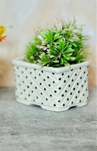 Rectangular Ceramic Flower Pot At Rs 230 In New Delhi Id 2854914556691