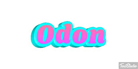 Odon Name Animated  Logo Designs