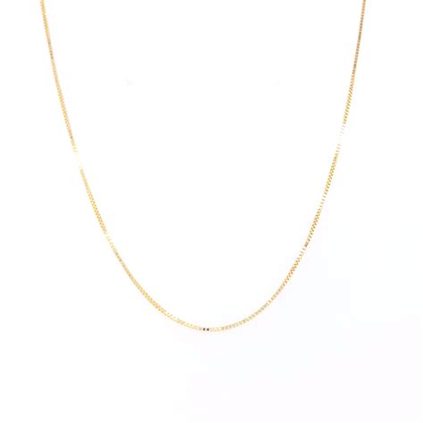 10k 1mm Box Chain Rau Gold