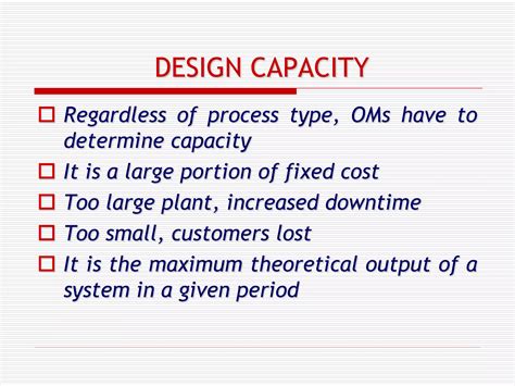 Lecture 6 Process And Capacity Design Ppt