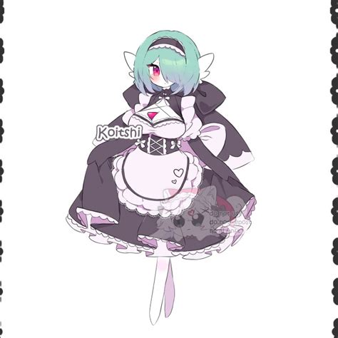 [open] Adoptable Auction Gardevoir Maid Ych Commishes