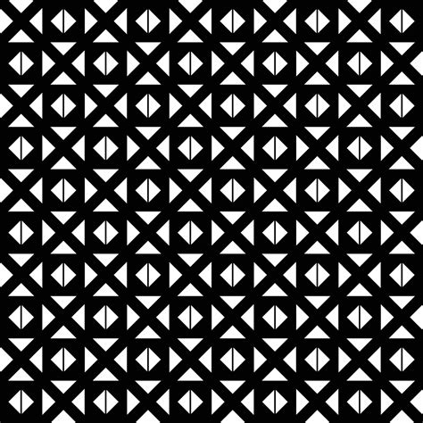 Retro Black And White Geometric Pattern Background Abstract Circle Triangle And Square Lines
