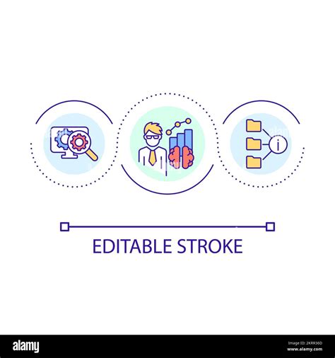Data Analytics Loop Concept Icon Stock Vector Image Art Alamy