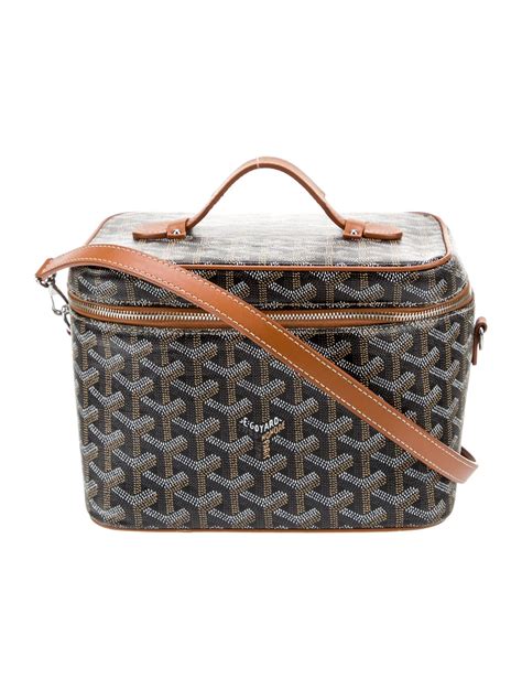 Goyard Goyardine Muse Vanity Case Brown Cosmetic Bags Accessories