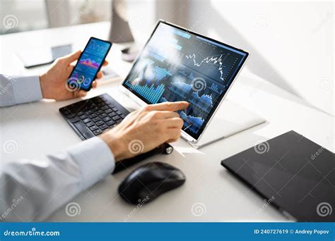 KPI Analytics Dashboard And Graph Stock Image Image Of Information Exchange 240727619