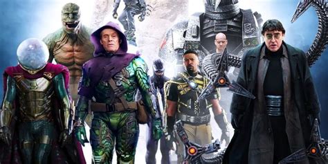All Spiderman Movie Villains Spider Man Spinoff Kraven The Hunter