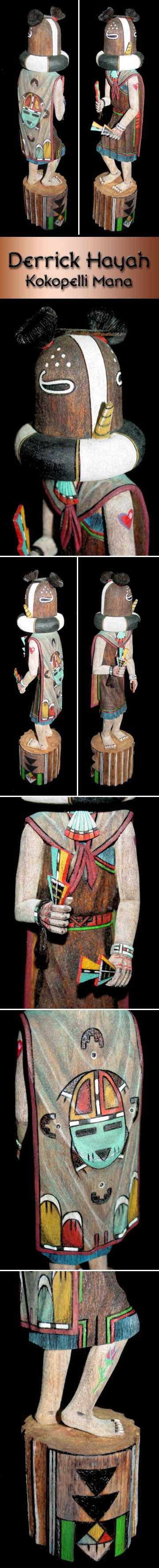 Hopi Kachina By Derrick Hayah Kokopelli Mana