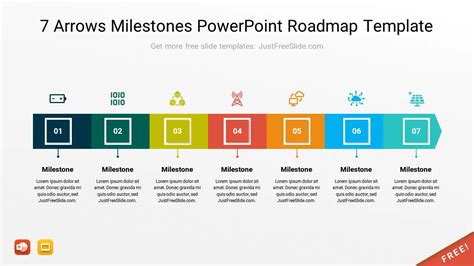 Arrows Milestones Powerpoint Template Free Download Slides Just Free Slide