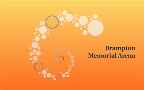 Brampton Memorial Arena By Arjun Syan On Prezi