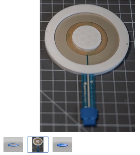 Little Scale Softpot Membrane Potentiometer 60mm Circular Case 3d Print