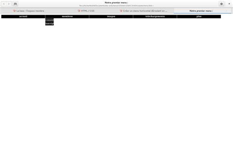 Htmlcss Menu Déroulant Par Thouvenotnicolas88 Page 1 Openclassrooms