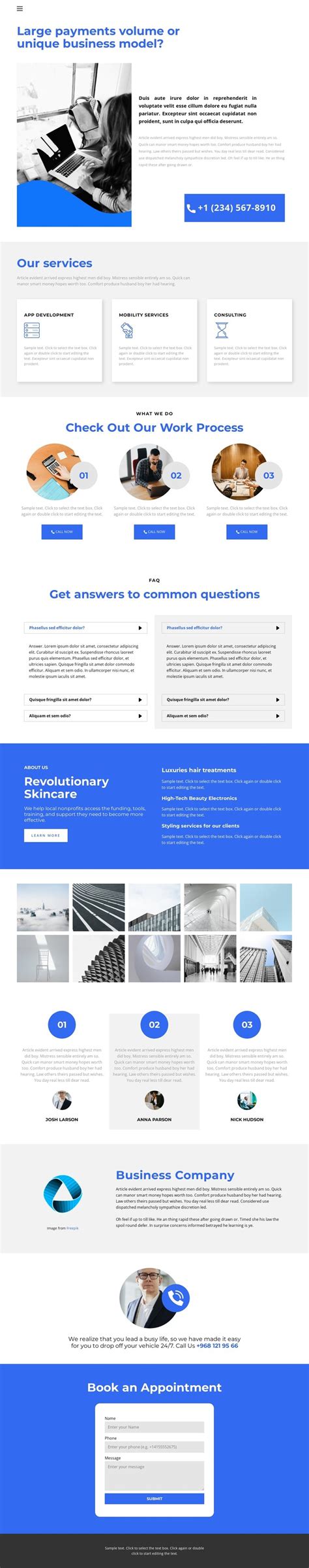 Long Road To Success CSS Template By Nicepage