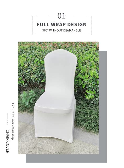 Wholesale White Stretch Events Party Banquet Spandex Chair Covers For Wedding