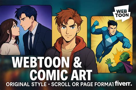 Draw Webtoon Webcomic With Original Comic Art Style By Rbrow Fiverr