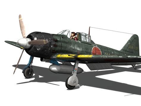 Mitsubishi A6m5 Zero 3d Model