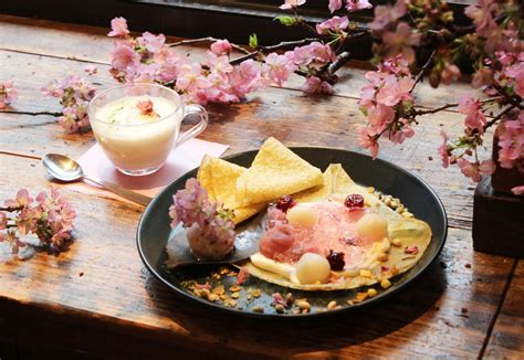 Sakura Sweets At Aoyama Flower Market Tea House Restaurants In Tokyo