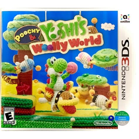 Nintendo 3ds Game Poochy And Yoshis Woolly World Crafty Puzzle