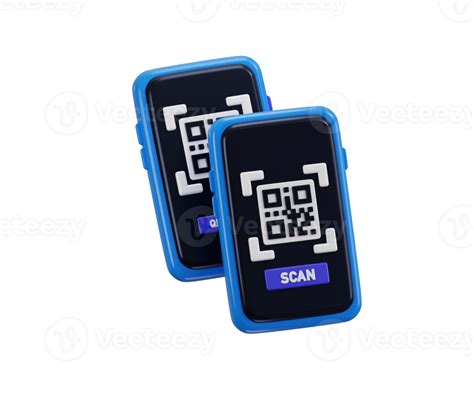 Téléphone Qr Code Analyse Icône 3d Rendre Concept De Scanne Qr Code Pour En Ligne Paiement