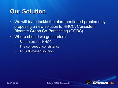 PPT Consistent Bipartite Graph Co Partitioning For High Order Heterogeneous Co Clustering