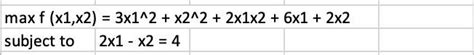 Solved Constraint Optimization Nonlinear Programming Solve