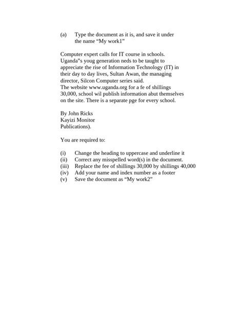 Word Practical 3 Pdf