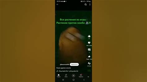 Все растения из игры растения против 🆚 зомби 🧟‍♂️ Youtube